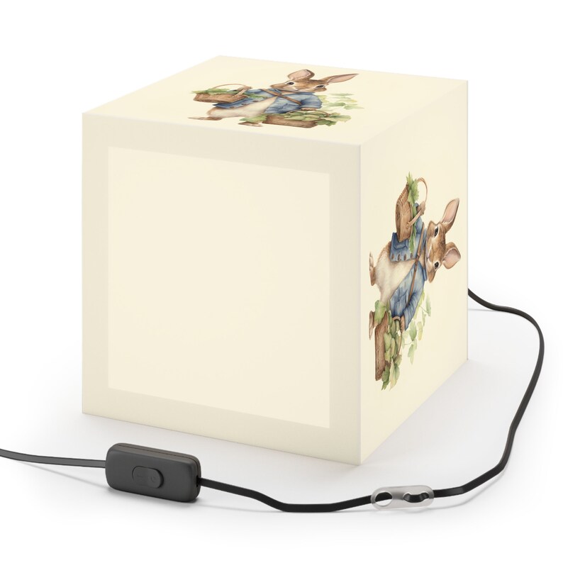 Peter Rabbit Light Cube Lamp With Quote • Children's Room Night Light ...