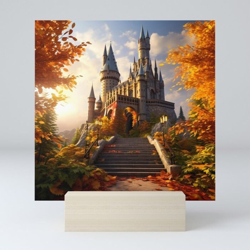 Fall in Wizard's School Poster • Wizards Magical Watercolor Art Print ...
