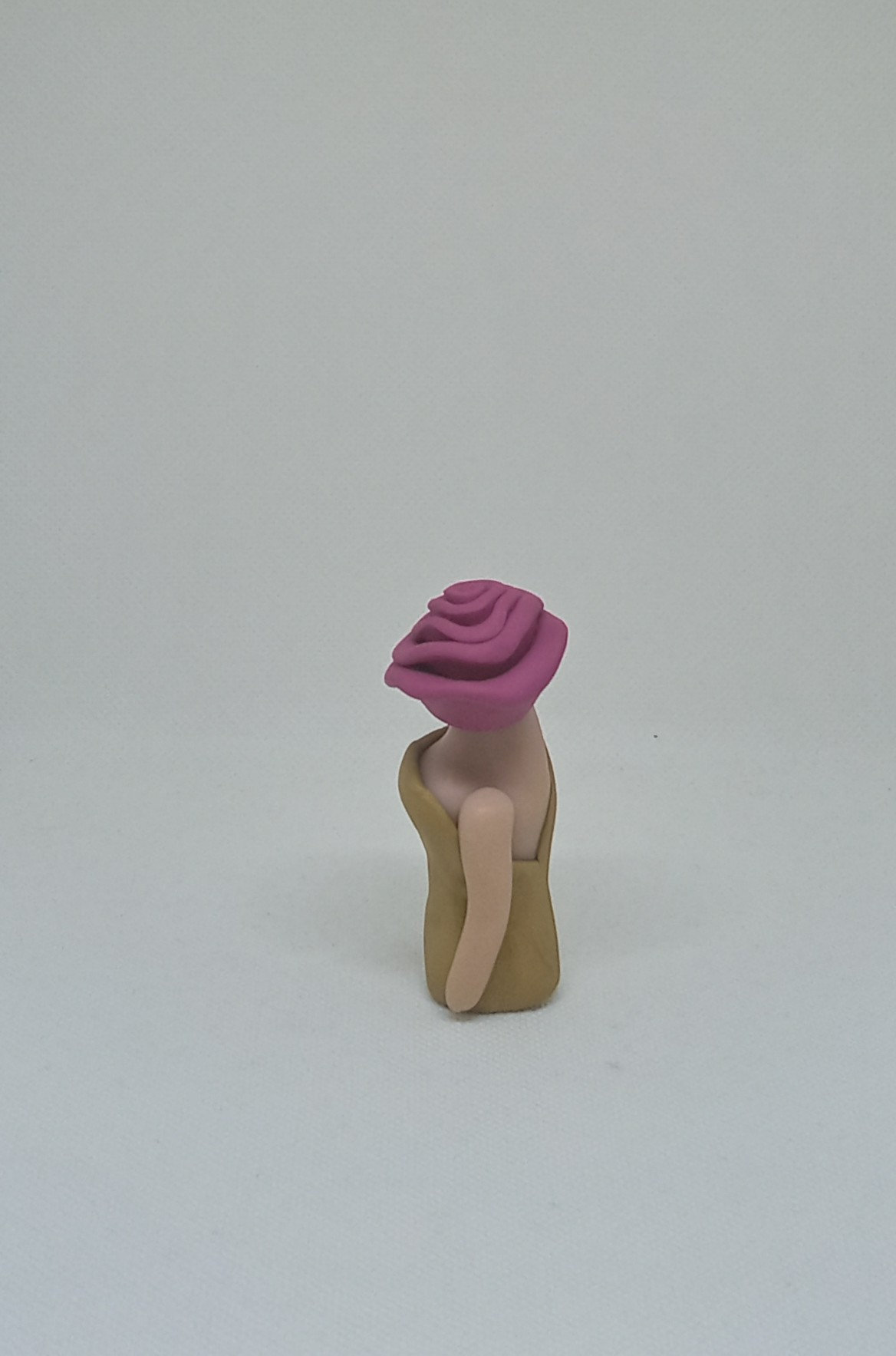 Polymer Clay Sculpture Rose Sculpture Handmade Sculpture - Etsy