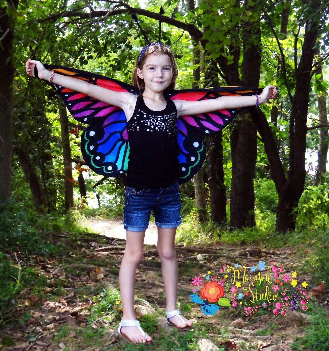 Rainbow Butterfly Wings - Etsy