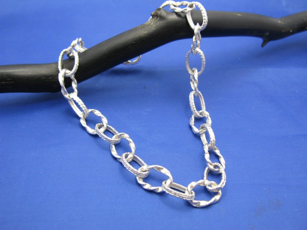 Handmade Sterling Silver Atocha Inspired Money Chain Bracelet 7.5mm ...