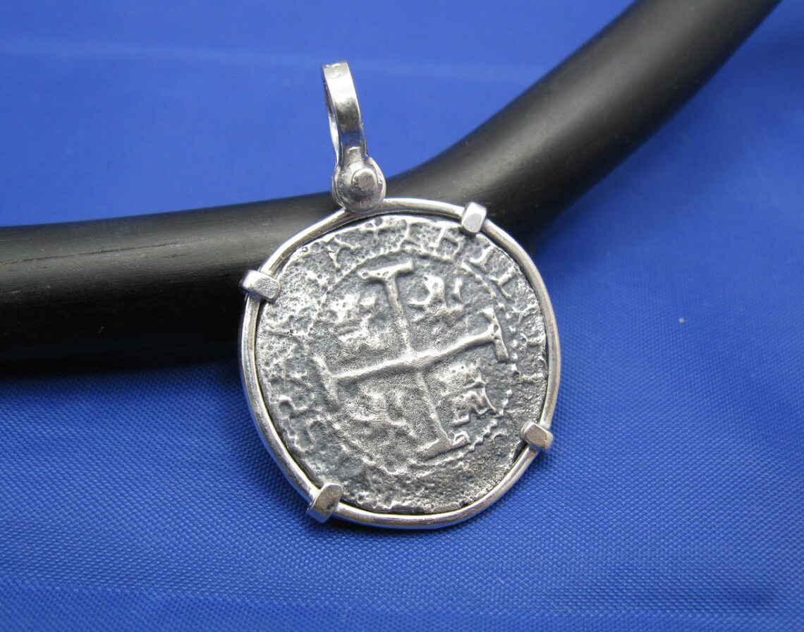 Sterling Silver Pirate Doubloon 2 Reale Shipwreck | Etsy