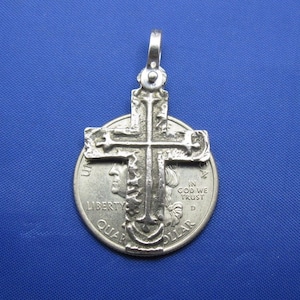 Sterling Silver Unique Artisan Handcrafted Custom Atocha Coin Cross ...