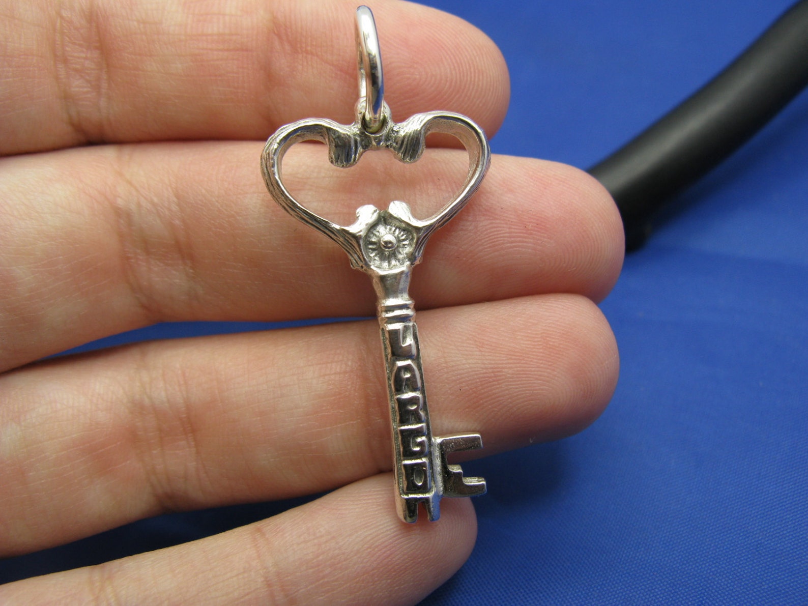 Key Largo Heart Lighthouse Skeleton Key Pendant Nautical | Etsy