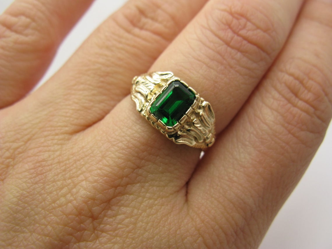 Highly Detailed Atocha Shipwreck Royalty Ring Emerald - Etsy UK