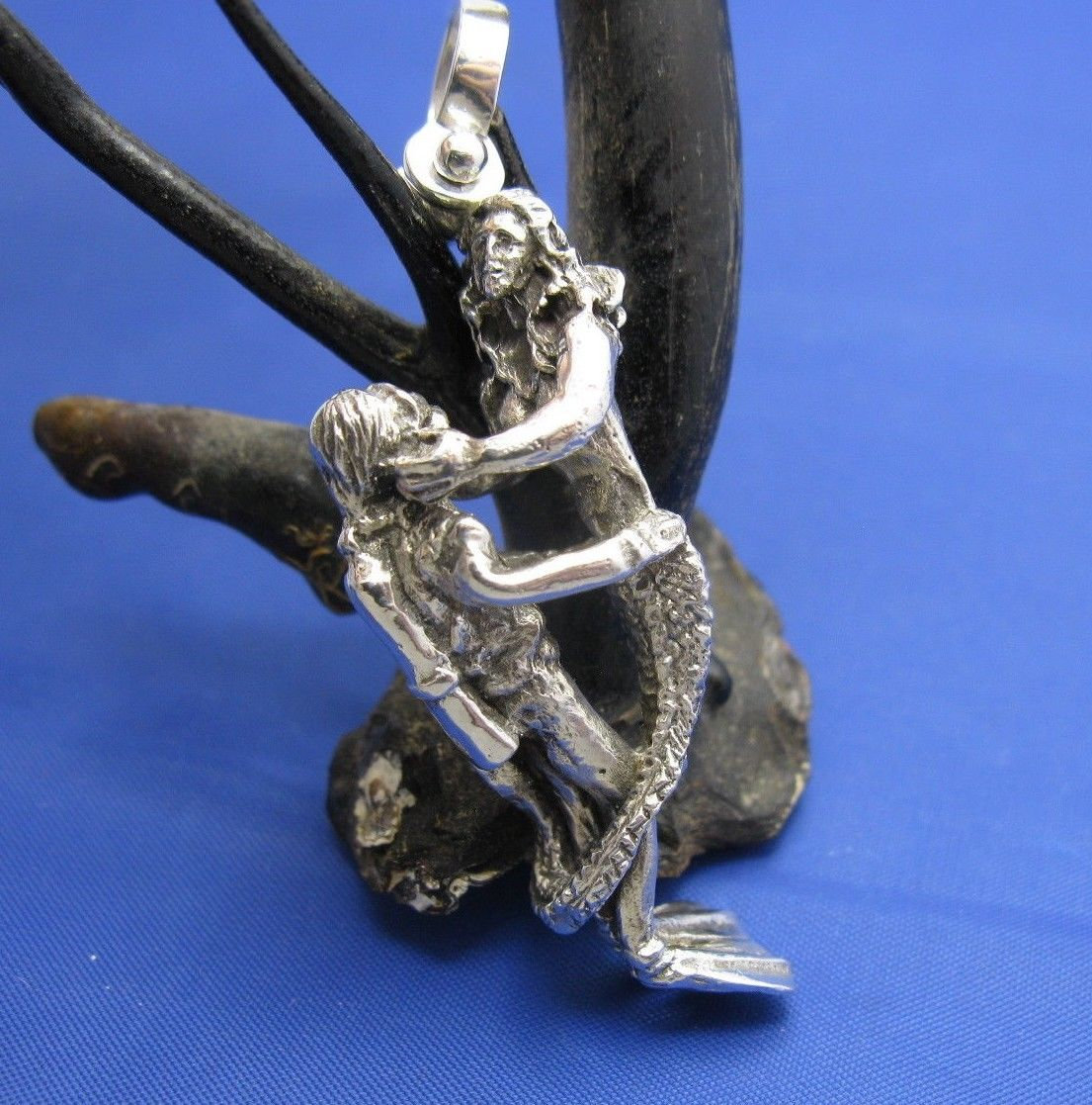 Handmade Artisan Sterling Silver Mermaid and Diver Lover Affair ...