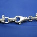 Sterling Silver 8mm Pirate Shackle Anchor Link Chain With Lobster Claw ...