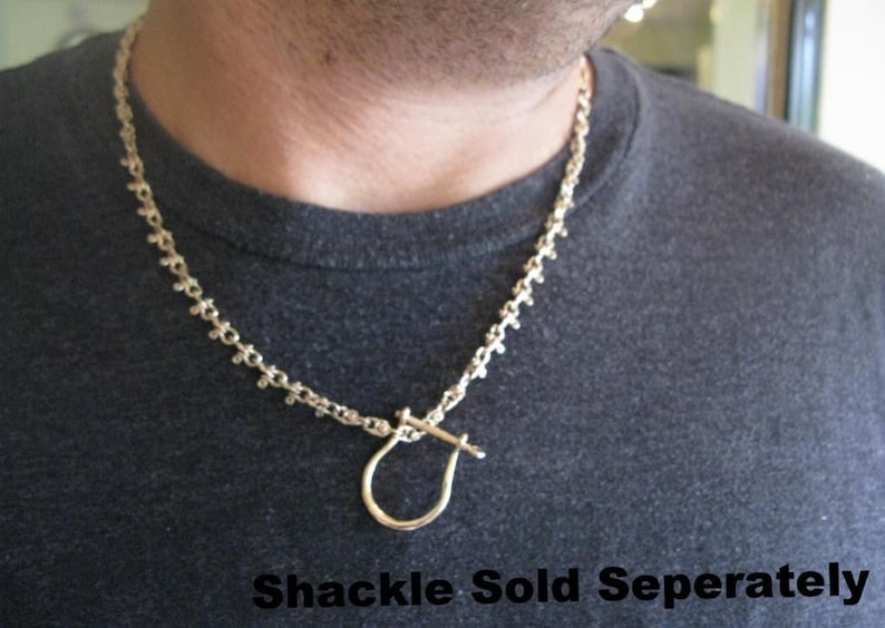 14k Gold 6mm Nautical Shackle Mariner Link Chain 24 | Etsy