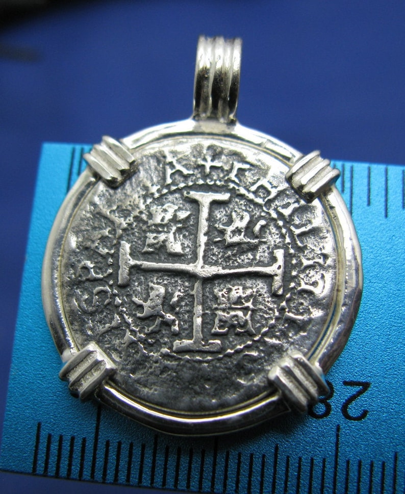 Sterling Silver Replica Pirate Doubloon Atocha Shipwreck Coin | Etsy