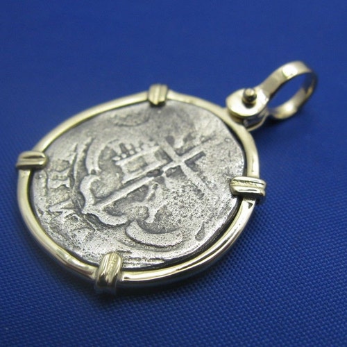 Unique Nautical Shipwreck Coin Pendant With Anchor Shaped - Etsy