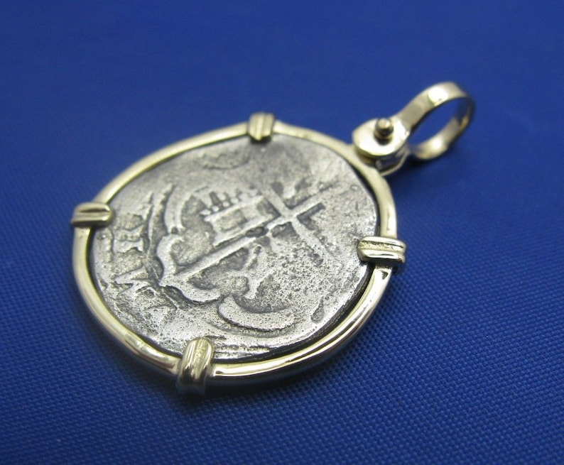 Unique Nautical Shipwreck Coin Pendant With Anchor Shaped - Etsy