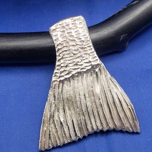 Custom Handcrafted Original Large Sterling Silver Red Fish Tail Pendant ...