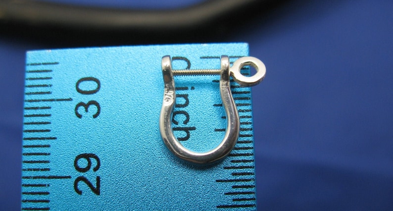 Small Sterling Silver Pirate Shackle Earring Single Handmade - Etsy