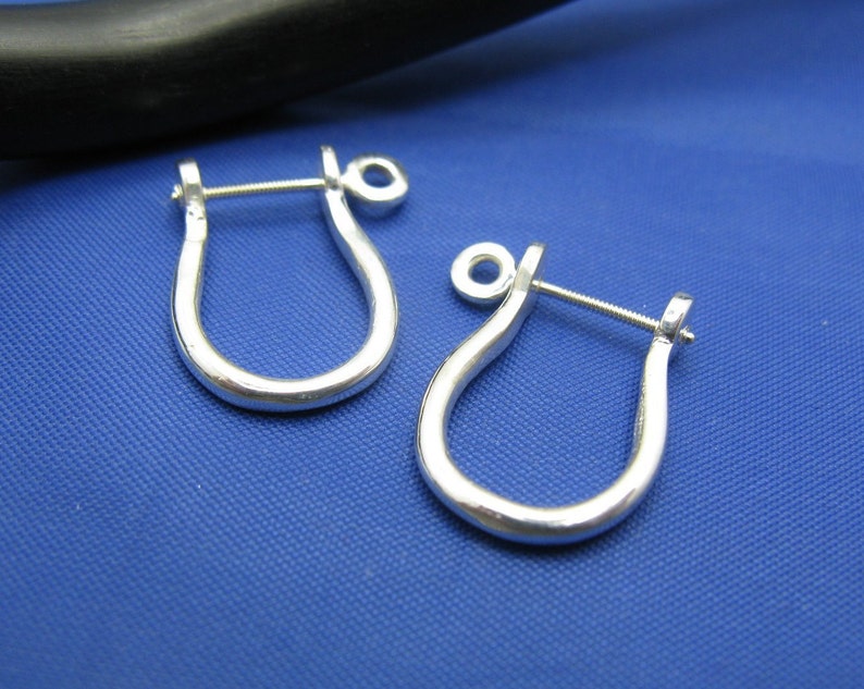 Custom Sterling Silver Pirate Shackle Earring Pair Handmade by Crisol ...