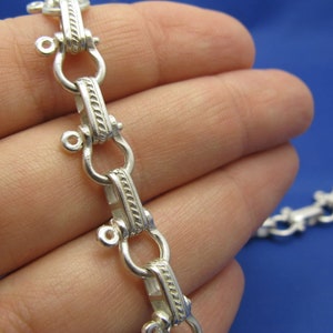 Sterling Silver 8mm Pirate Shackle Anchor Link Chain With Camouflage ...