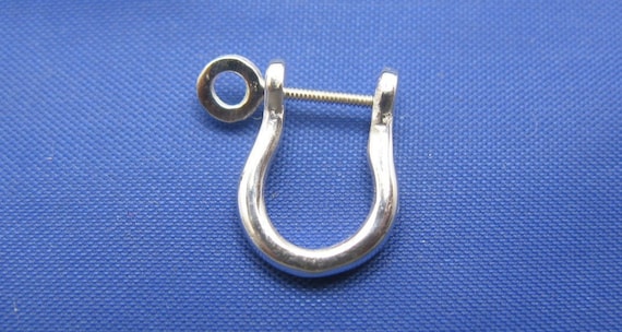 Small Sterling Silver Pirate Shackle Earring Single Handmade | Etsy