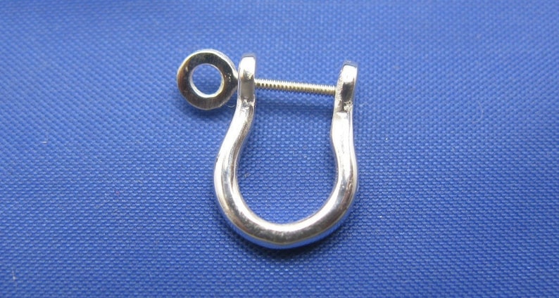 Small Sterling Silver Pirate Shackle Earring Single Handmade - Etsy