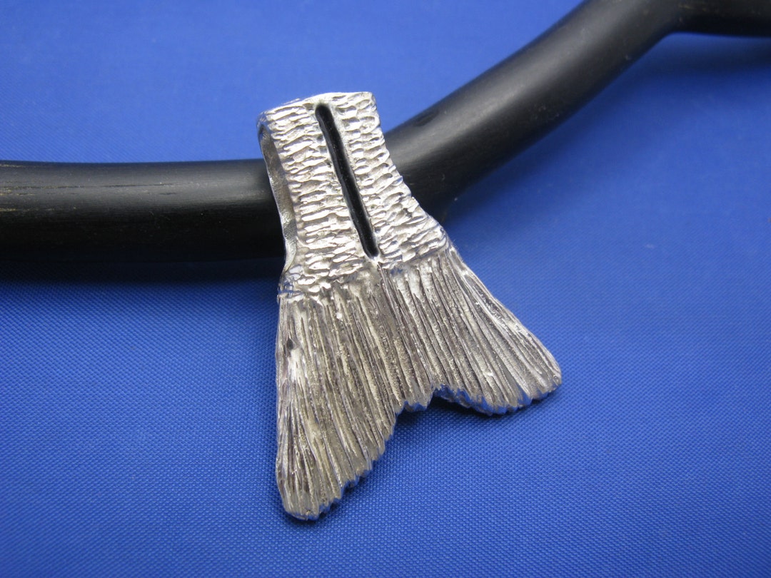 Custom Handcrafted Original Large Sterling Silver Snook Tail Pendant ...