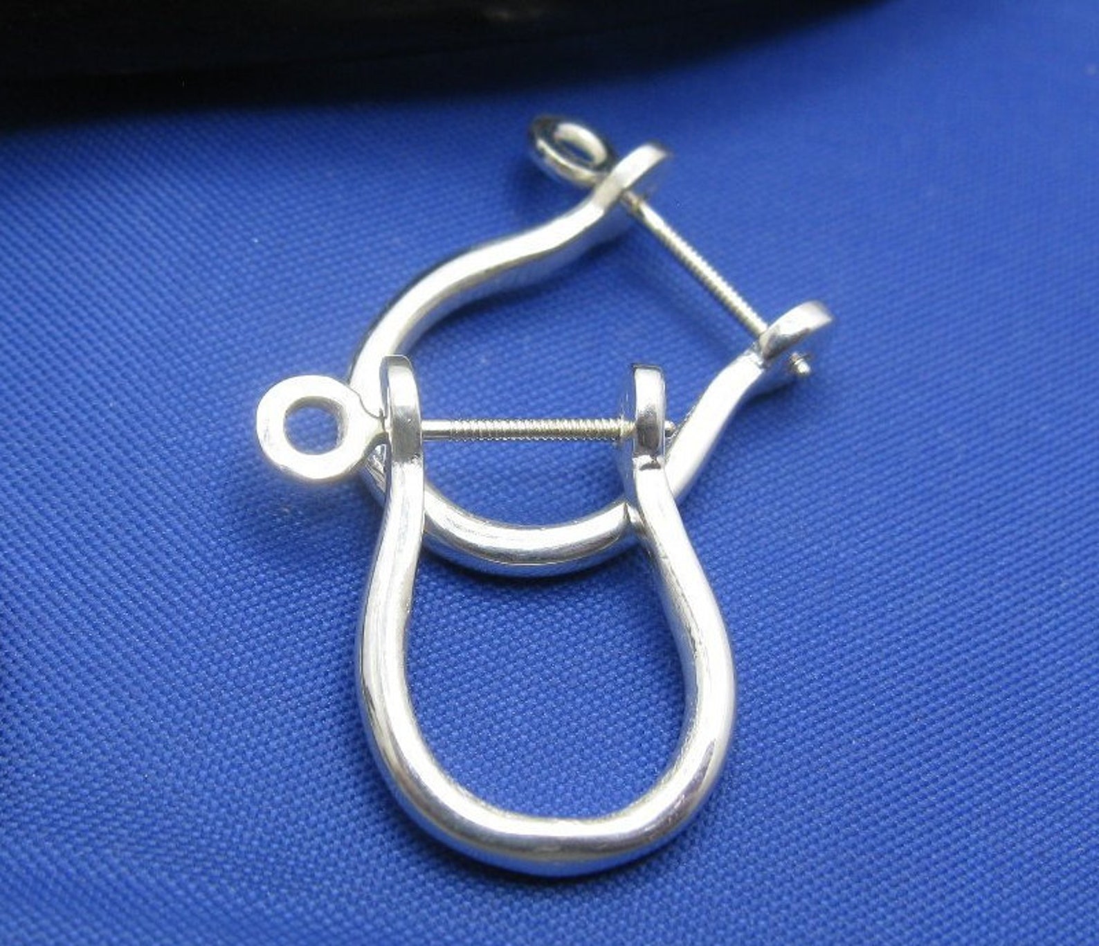 Custom Sterling Silver Pirate Shackle Earring Pair Handmade by - Etsy