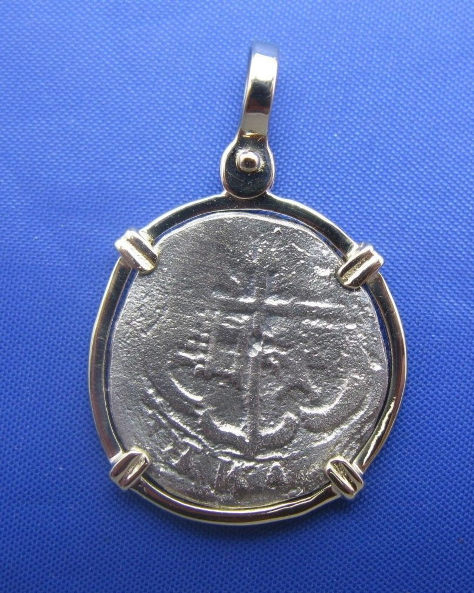 Unique Nautical Shipwreck Coin Pendant With Anchor Shaped - Etsy
