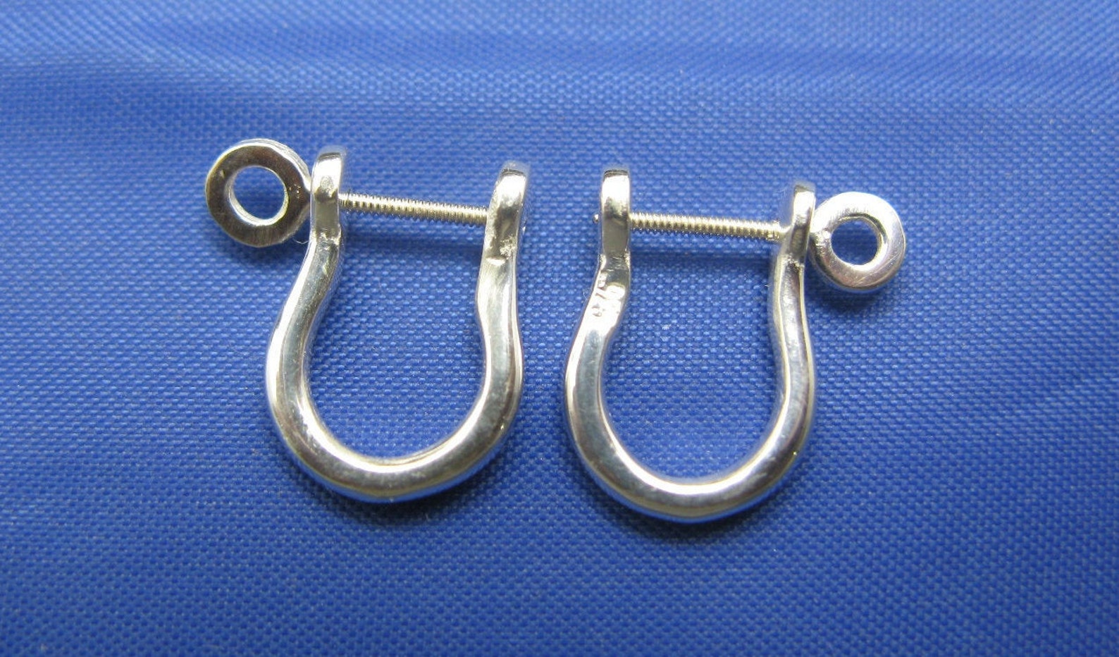 Small Sterling Silver Pirate Shackle Earring Pair Handmade by - Etsy