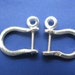 Small Sterling Silver Pirate Shackle Earring Pair Handmade by Crisol ...