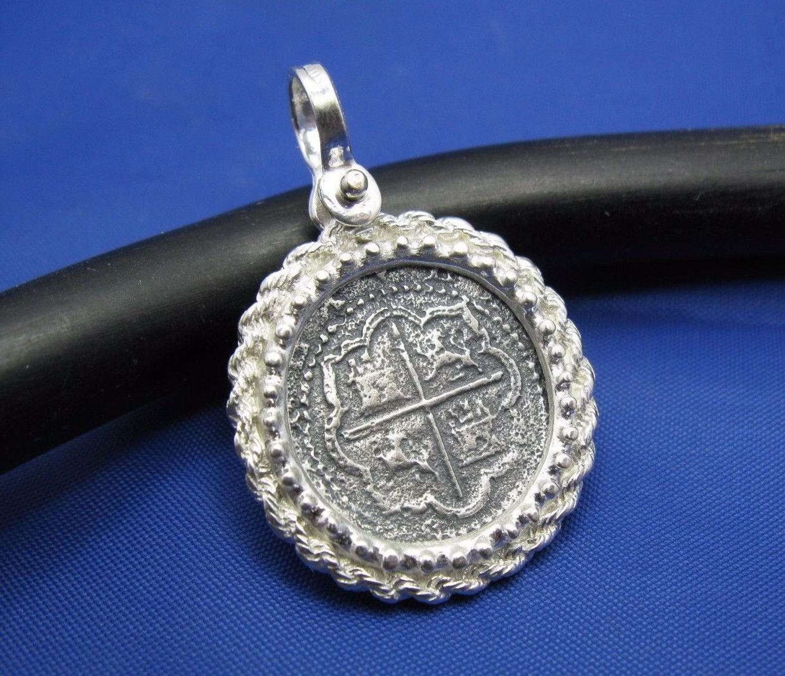 Sterling Silver Beaded Rope Bezel Design With Reproduction - Etsy