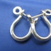 Small Sterling Silver Pirate Shackle Earring Pair Handmade by Crisol ...