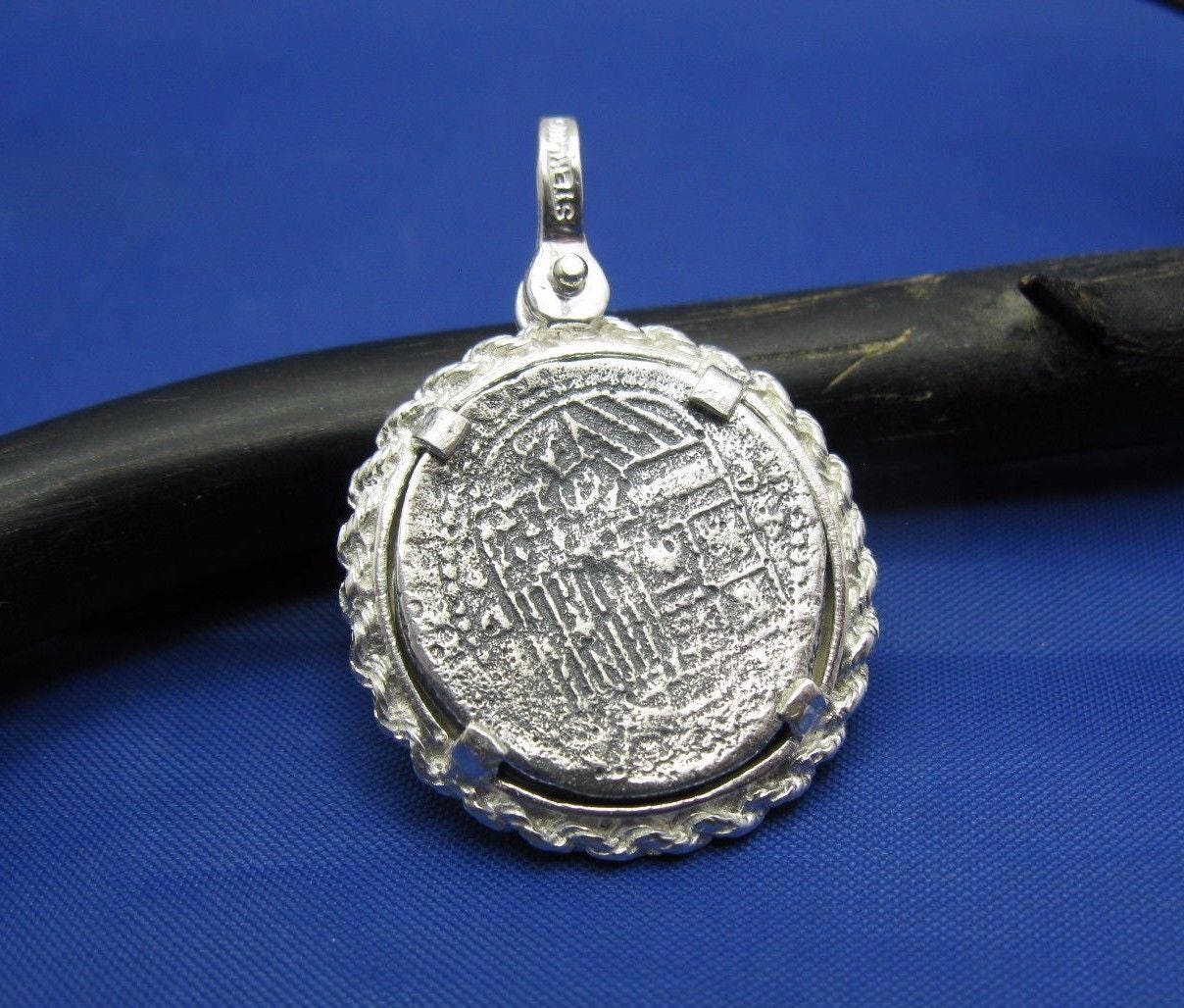 Sterling Silver Beaded Rope Bezel Design With Reproduction | Etsy