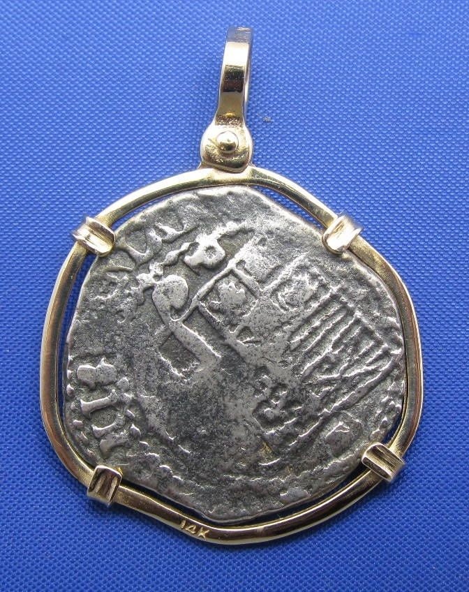 4 Reale Shipwreck Pirate Coin Treasure Cobb Replica Inside 14k - Etsy