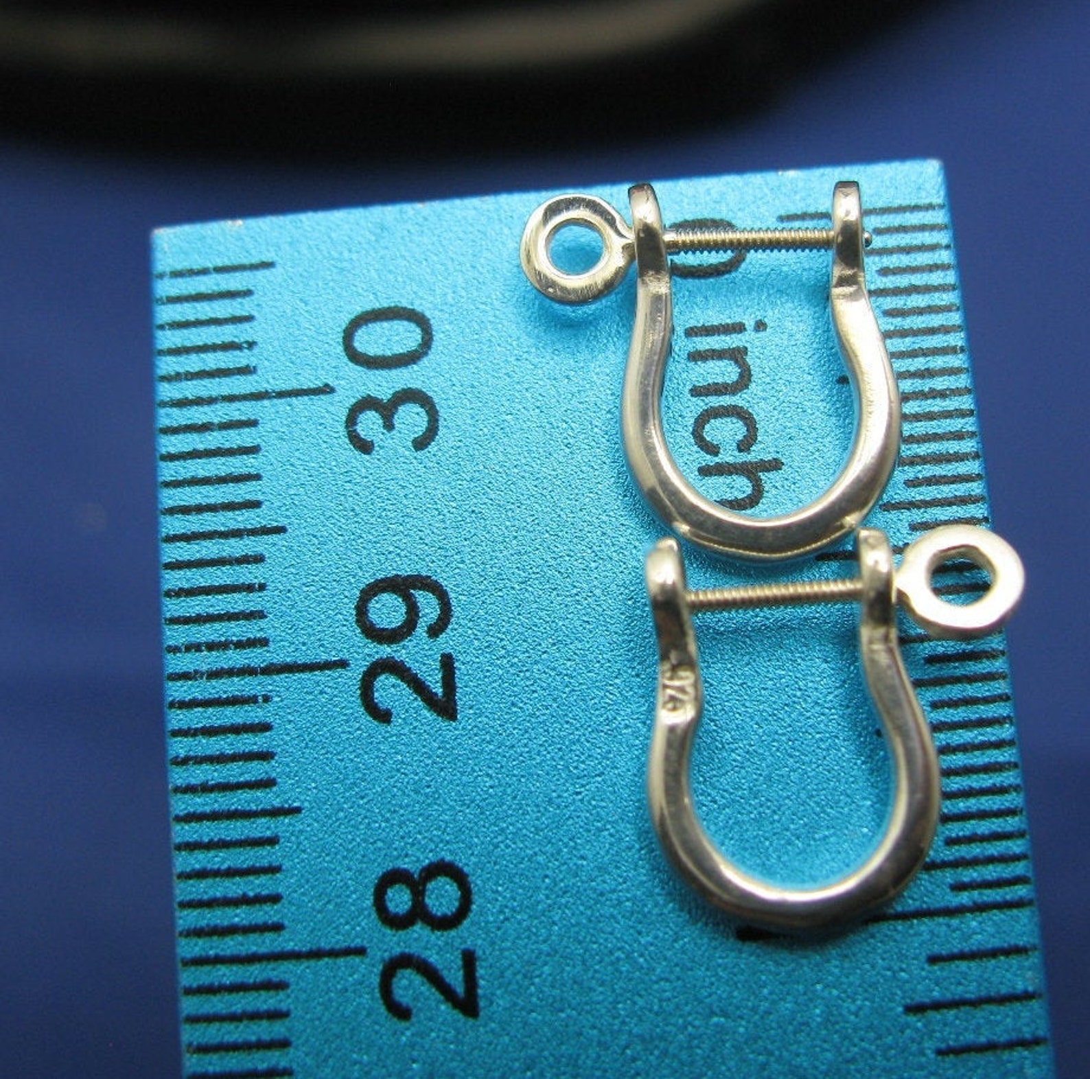 Small Sterling Silver Pirate Shackle Earring Pair Handmade by - Etsy