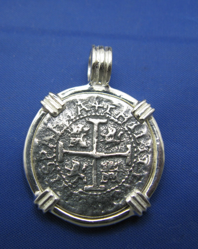 Sterling Silver Replica Pirate Doubloon Atocha Shipwreck Coin - Etsy