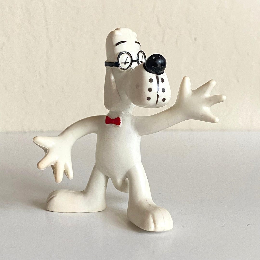 1985 Jesco Mr Peabody Posable Cartoon Character Figurine Rocky and ...