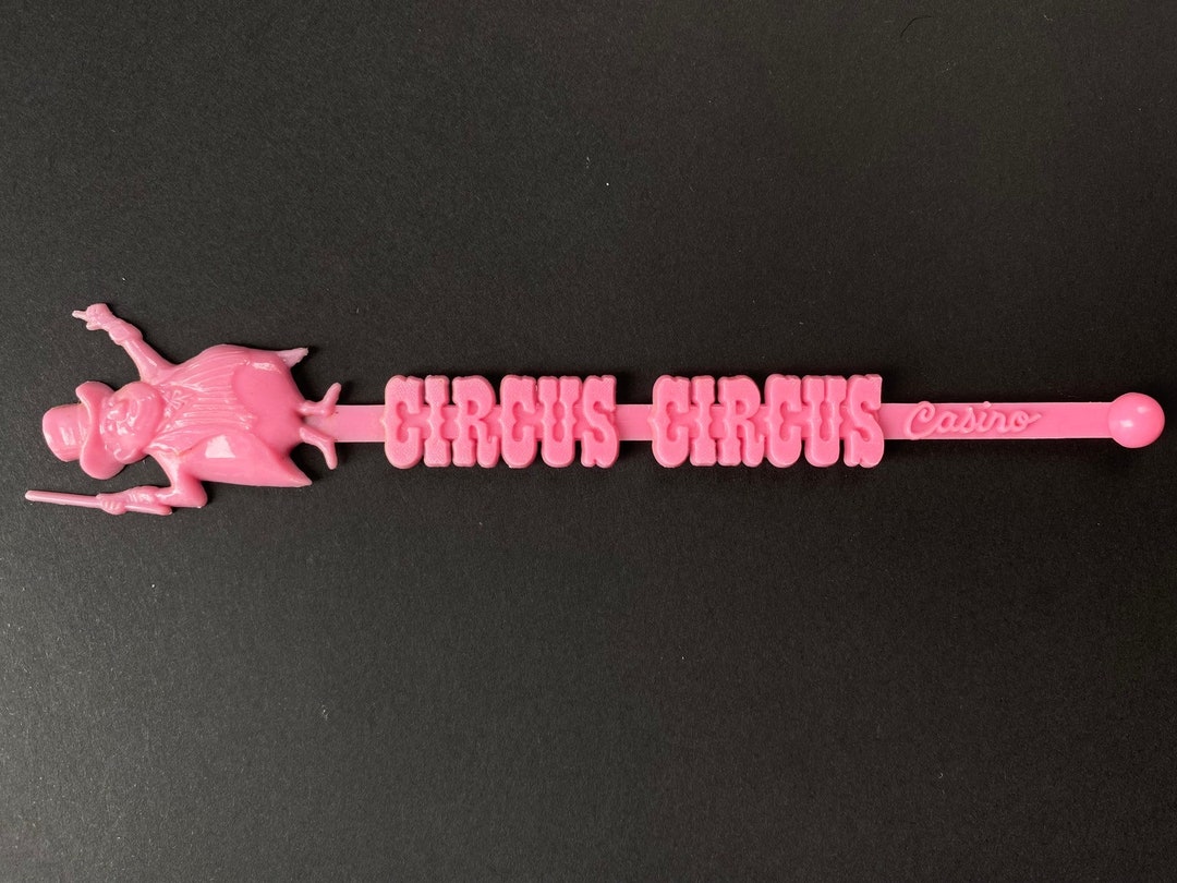 Vintage Circus Circus Casino Las Vegas Swizzle Stir Stick Pink - Etsy