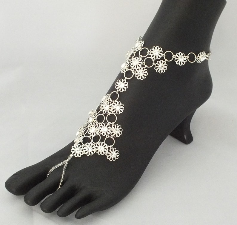 Glamour Barefoot Sandals, Foot Jewelry - Etsy