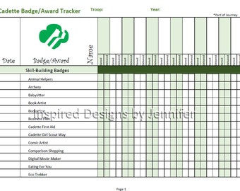 Girl Scout Troop Dues Tracker Instant Download | Etsy