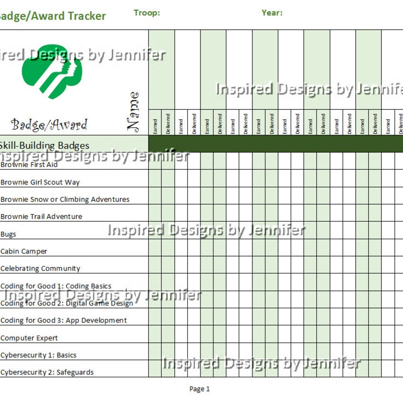 Brownie Girl Scout - Etsy