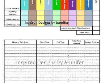 Junior Girl Scout Badge/award Tracker Instant Download - Etsy