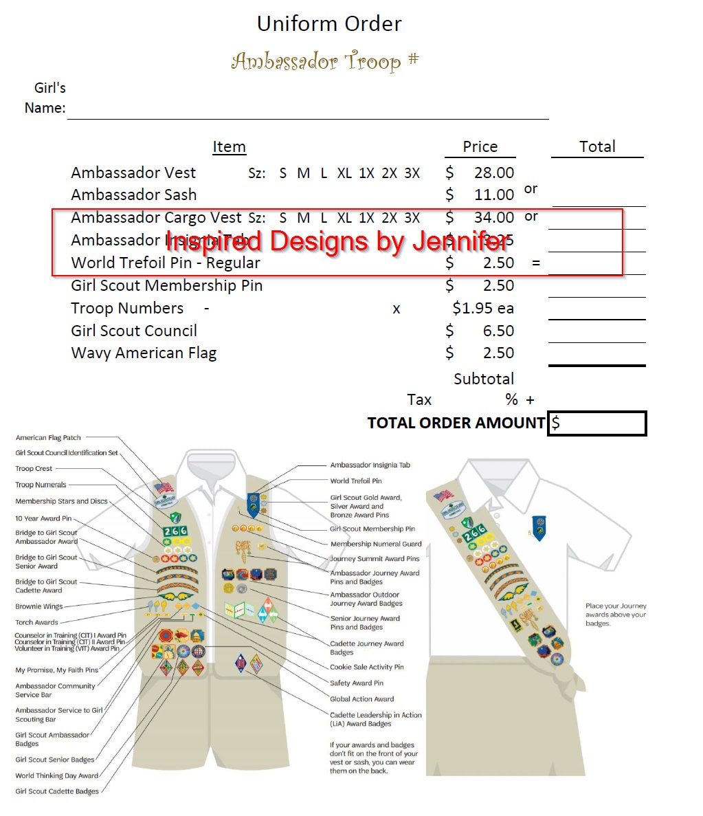 Girl Scout Ambassador Uniform Guide at Earl Bremer blog