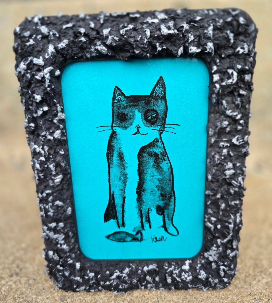 Life With Roger Print in Sculptural Frame - Etsy