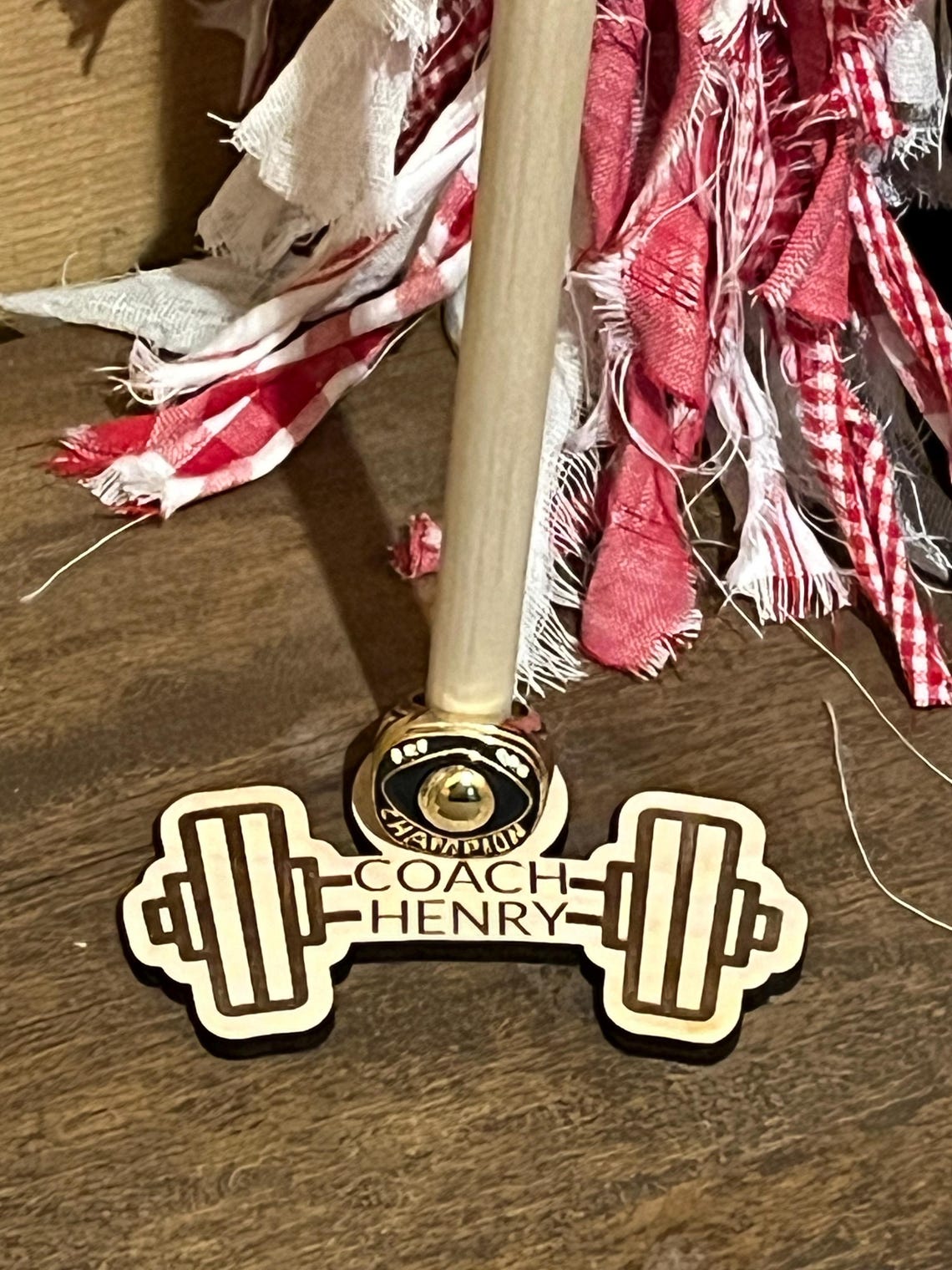 Football, Baseball, Softball, Cheer Ring Holder/display Personalized - Etsy