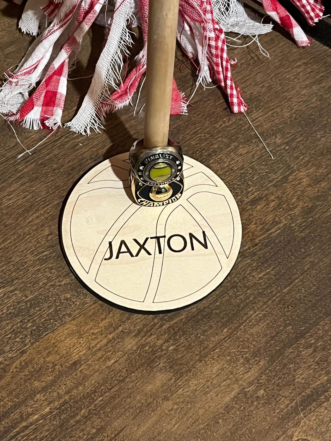 Football, Baseball, Softball, Cheer Ring Holder/display Personalized - Etsy