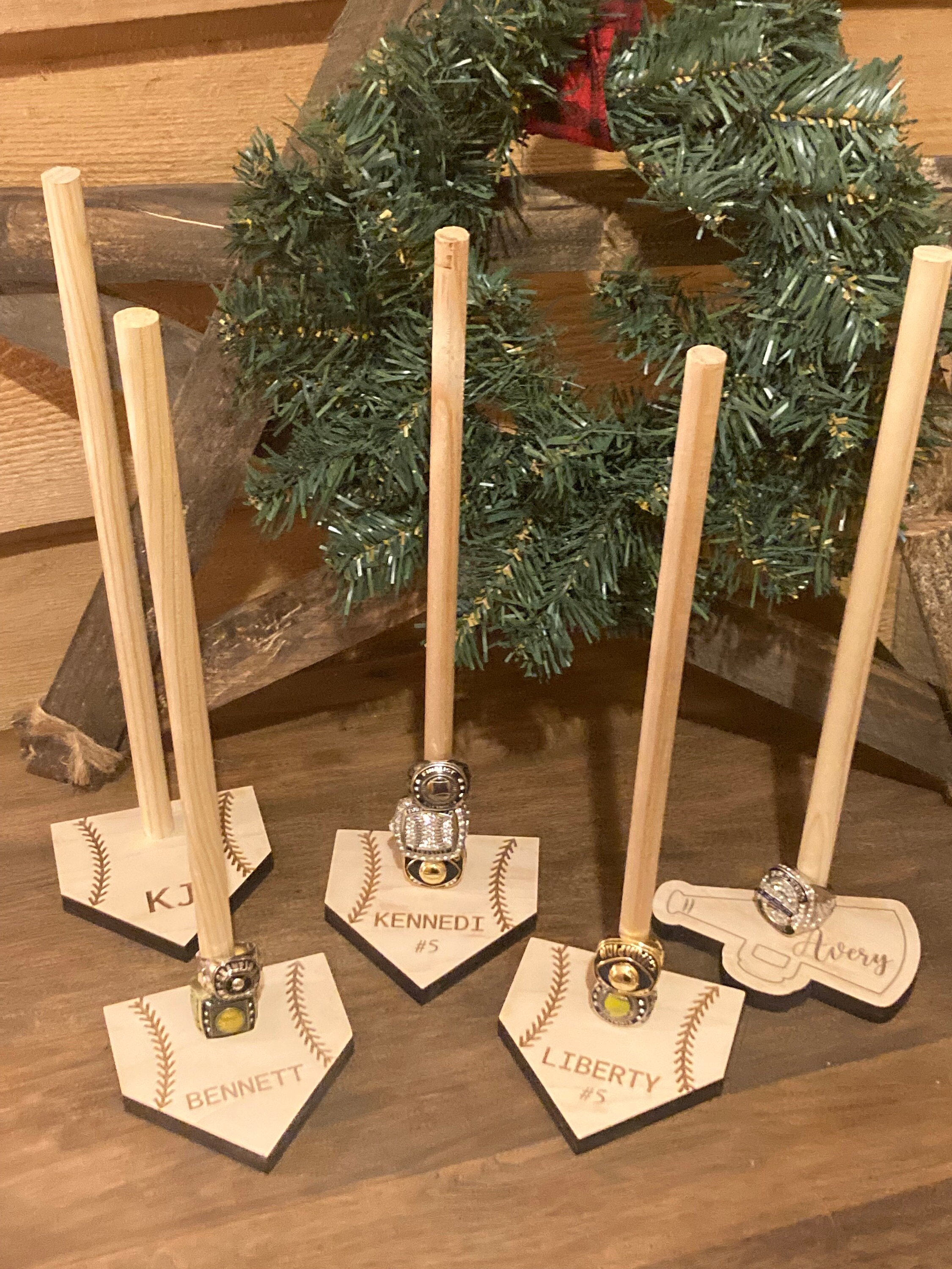 Football, Baseball, Softball, Cheer Ring Holder/display Personalized - Etsy