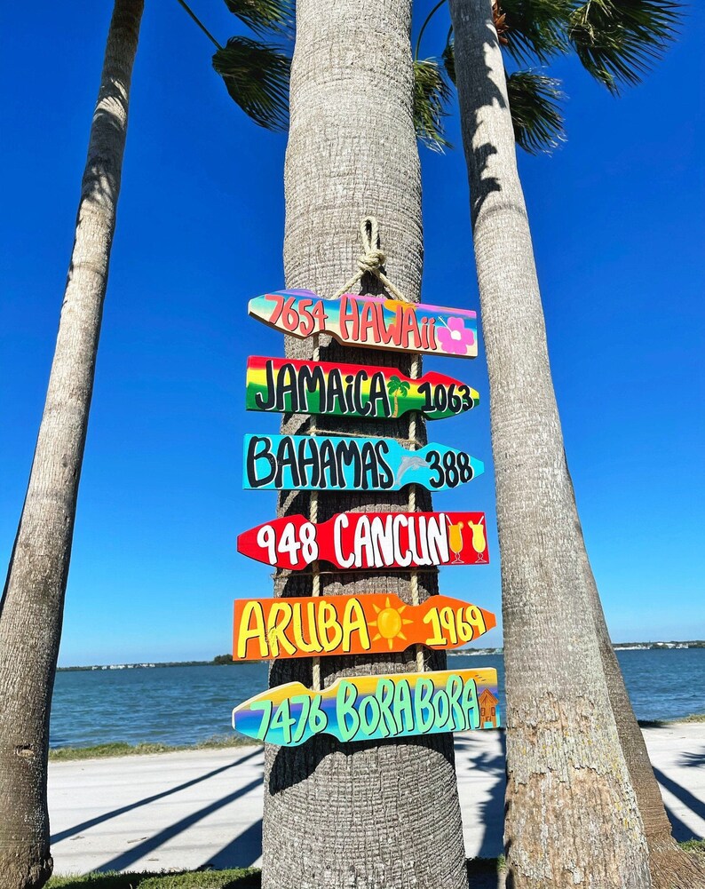 Island Signs Custom Destination Signs Tropical Signs Beach | Etsy