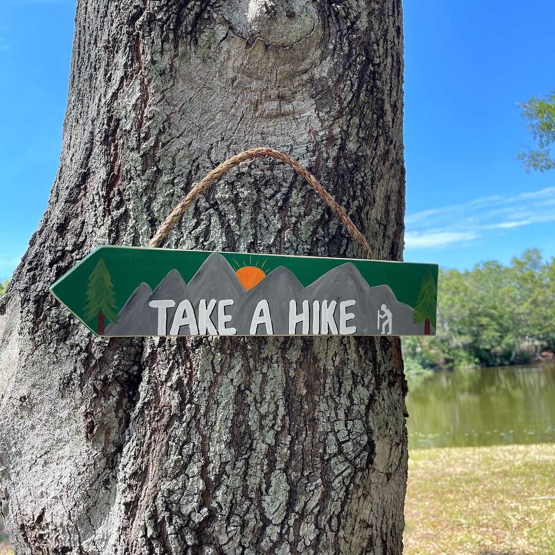 Hiking Trail Markers, Take a Hike Sign, Sign for Trail, Wood Trail Sign ...