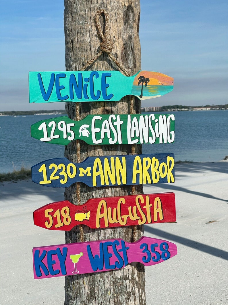 Key West Style Signs Directional Signs for Outdoor - Etsy