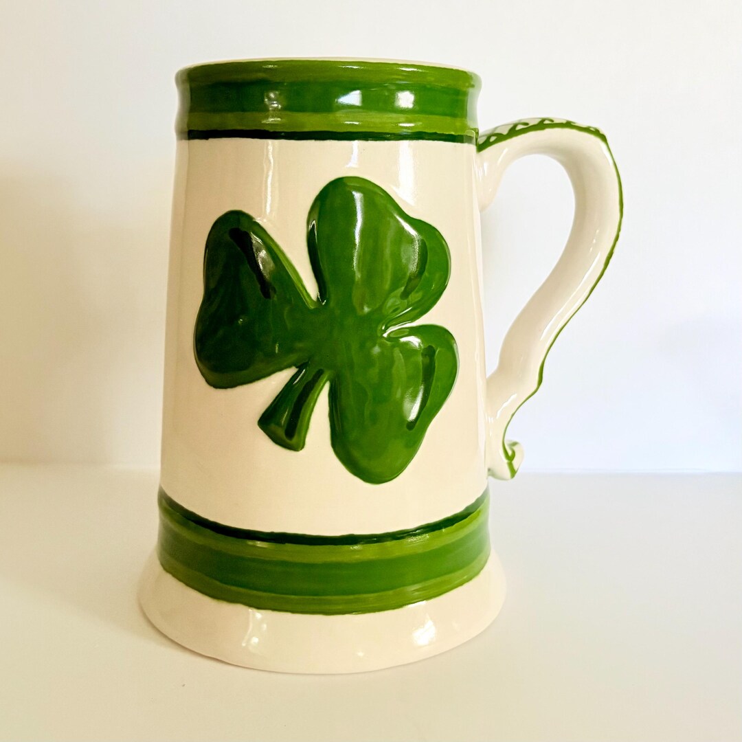 Stein Hand Painted Shamrock Gifts for Him - Etsy