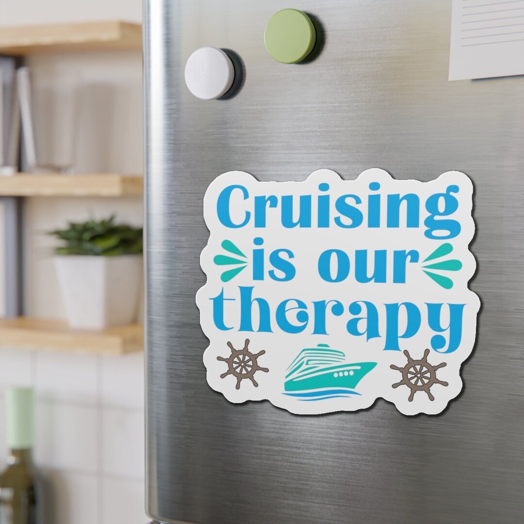 Cruising is Our Therapy Cruise Ship Cabin Door Magnet, Cruise Door ...