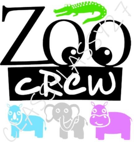 Kids Zoo Crew Digital Download SVG Cut File Commercial Use, Zoo Crew ...