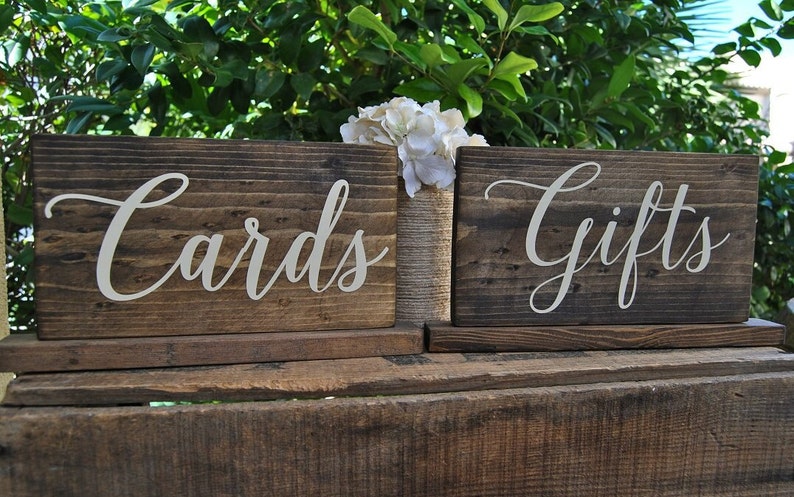Gifts Table Sign Cards Signs Gifts Sign Wedding Sign - Etsy